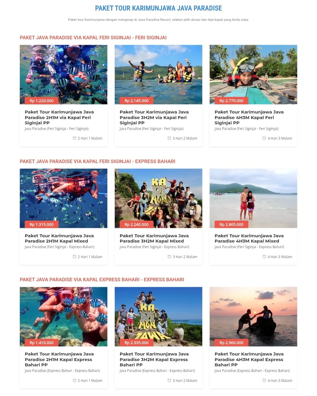 Paket Tour Karimunjawa Java Paradise • Wisata Karimunjawa 2025